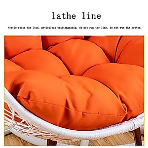 MUY Hanging Basket Hanging Egg Chair Cushions, Hammock Chair Cushions, Hammock Chair Pad, Soft Swing Seat Cushion Only, Indoor Balcony Pad Garden,Milky White,90x120cm