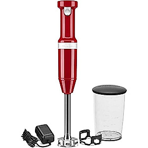 KitchenAid Cordless Variable Speed Hand Blender - KHBBV53, Empire Red