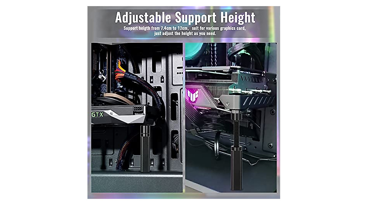 Adjustable GPU Support Bracket for Graphics Cards