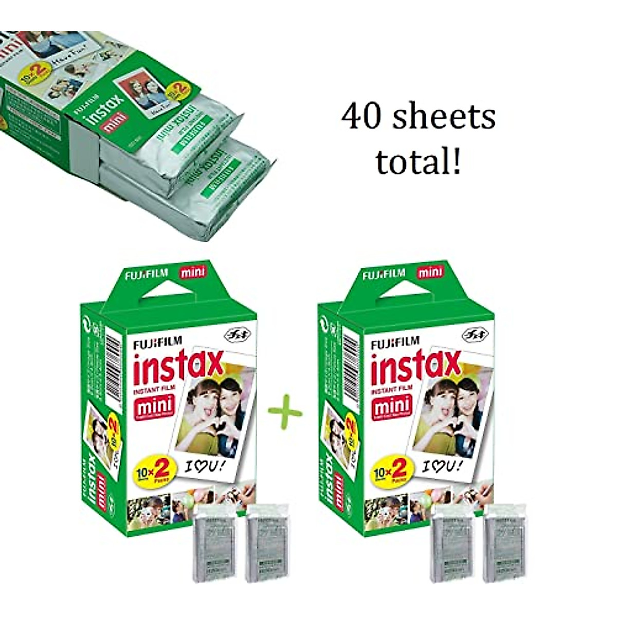 Fujifilm Instax Mini 11 Instant Camera Charcoal Gray + Fuji Film Value Pack (40 Sheets) + Shutter Accessories Bundle, Incl Compatible Carrying Case, Selfie Lens, Quicksand Beads Photo Album 64 Pockets