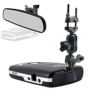 AccessoryBasics Car Rear View Mirror Radar Detector Mount for Escort Max/Max 2 / Max II *Require 1" stem Space to Install** (NOT Compatible with MAX360C / Max360 or New MAX3 w/Magnetic Dock Radar)