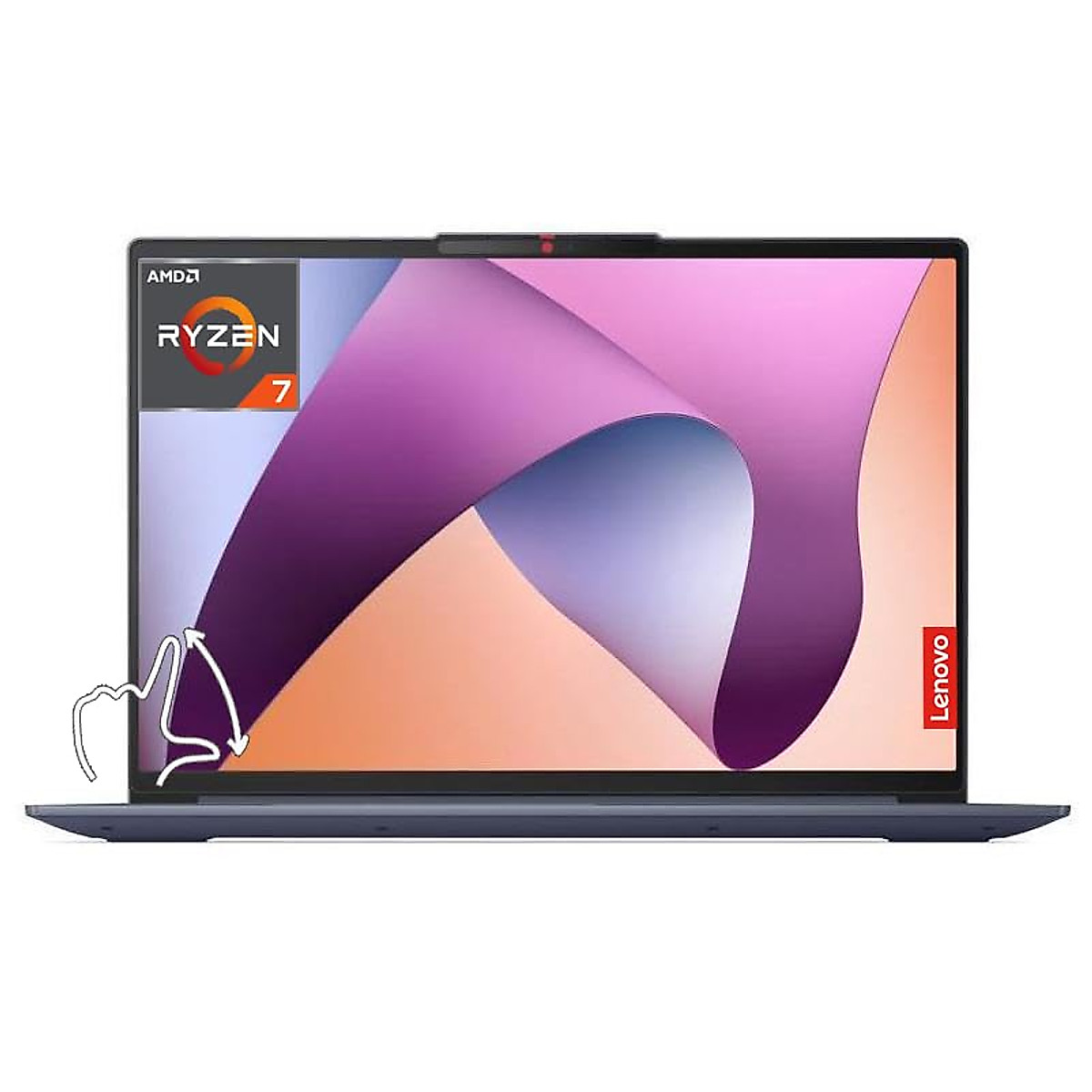 Lenovo IdeaPad 5 16" FHD Touchscreen Slim Laptop | 8Cores AMD Ryzen 7 7730U | AMD Radeon Graphics | Fingerprint Reader | Wi-Fi 6 | Windows 11 Home | w/Mousepad (16GB RAM | 1TB PCIe SSD)