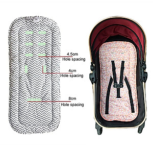 LXLUOO Baby Stroller Seat Liner,Stroller Mat，Infant Cushion Pad， Universal Seat Cushion Pad for Pushchair Buggy and Car Seat (C)