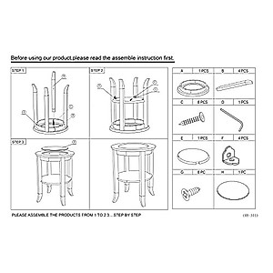 Frenchi Furniture-Wood Genoa End Table, Round Side /Accent Table , Inset Glass Espresso