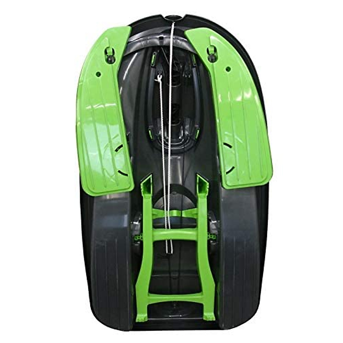 Gizmo Riders 2-Seater Ski Sled with Differential Steering System and Deep Digging Brake - Stratos Mystic Green