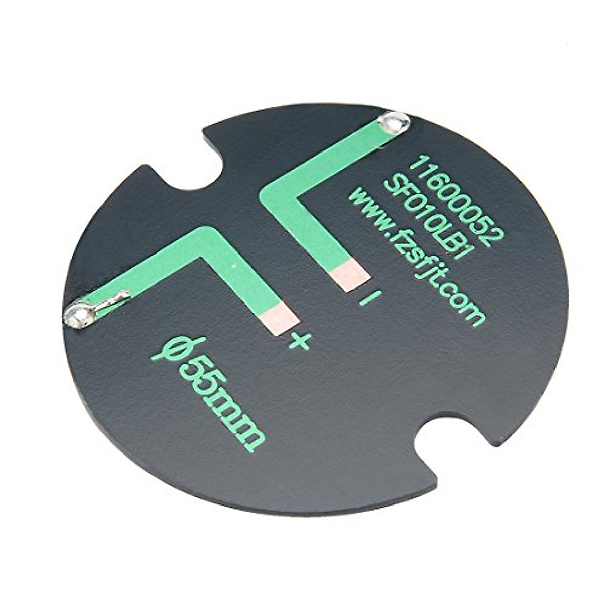 uxcell 5Pcs 2.5V 60mA Poly Mini Round Solar Cell Panel Module DIY for Phone Light Toys Charger 55mm Diameter