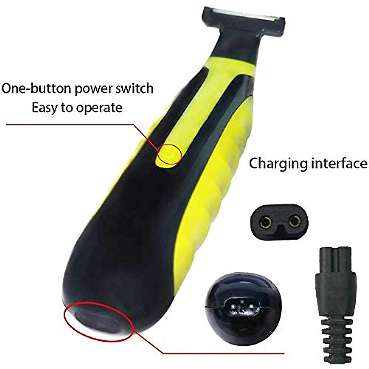 INVODA Electric Shaver for Men Rechargeable Razors Face and Body One Blade Trimmer Waterproof Wet & Dry