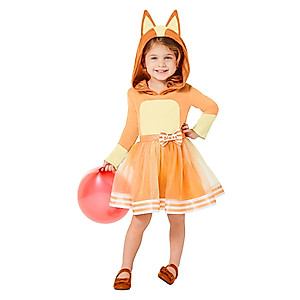 Spirit Halloween Bluey Toddler Girls Bingo Costume - 2T | Officially Licensed | Easy Costumes