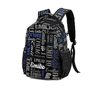 ZAACUSTOM Custom Backpack School Bag for Girls Boys Kids, Personalized Bookbag with Name, Customize Elementary Book Bag Back Pack, Fashion, Waterproof, Adjustable Shoulder Straps, 1 Pack