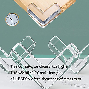 Corner Protector, Baby Proofing Table Corner Guards, Keep Child Safe, 4 Pack L-Shaped, High Resistant Adhesive, Sharp Table Corner Protector