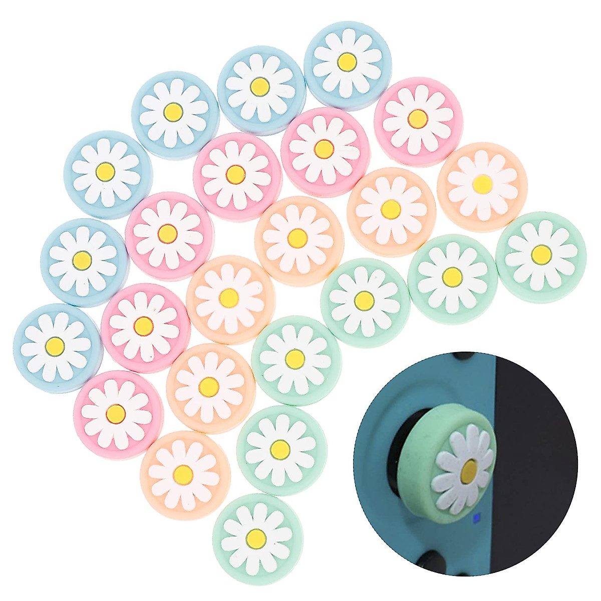 SOLUSTRE 24PCS Handle Button Cap Thumb Joystick Cover Joystick Caps Thumb Stick Cover Thumb Stick Cap Joystick Grip Button Cover Joystick Grip Cap Environmentally Friendly Silicone lite
