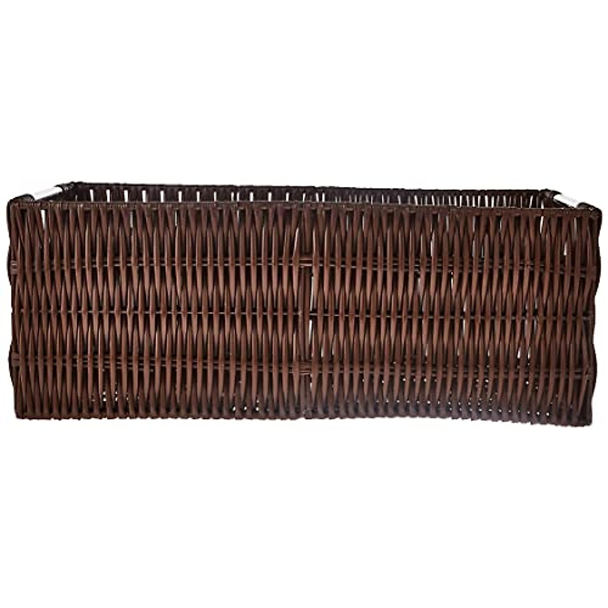 Whitmor Rattique Small Storage Tote Java
