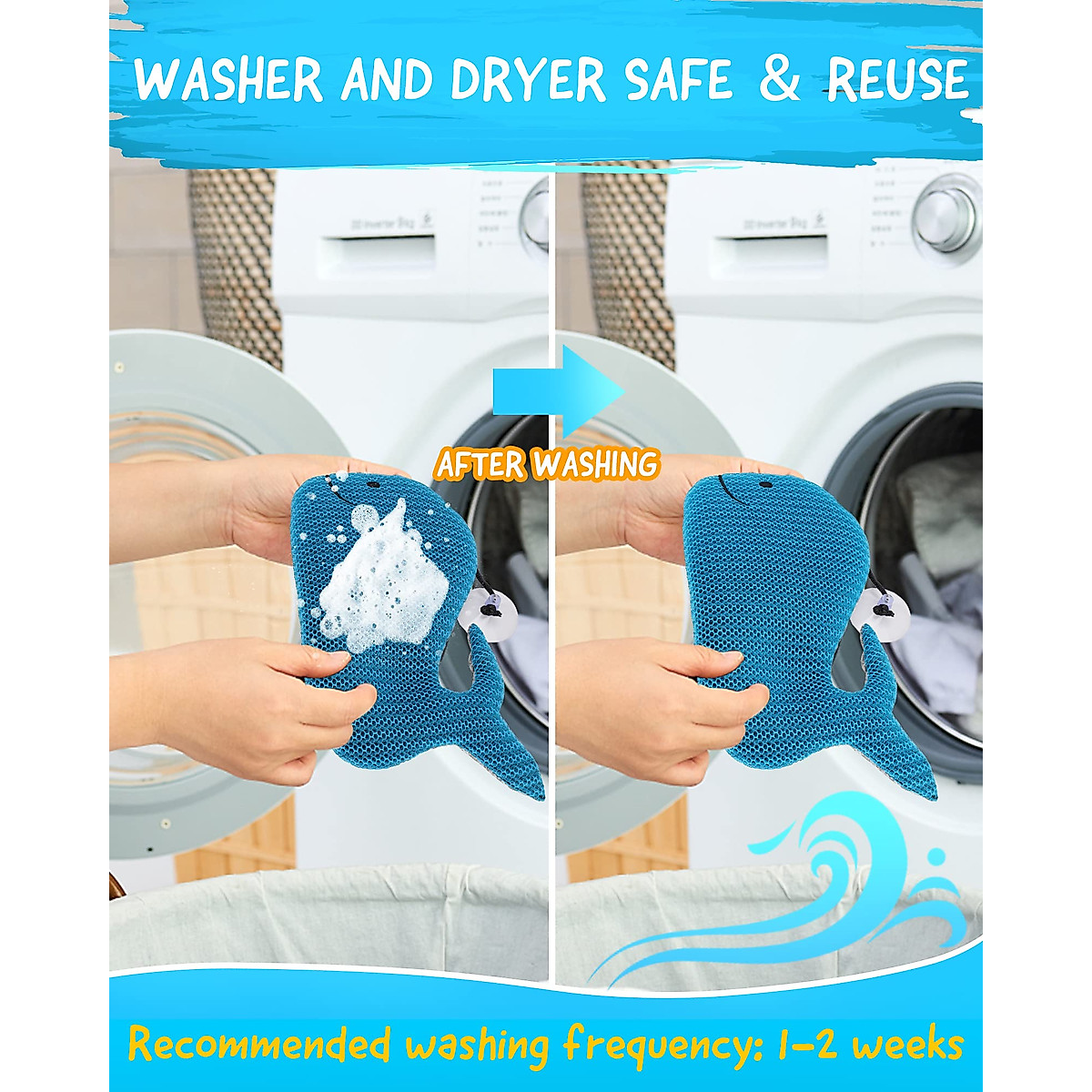 AOSYCO Hot Tub Scum Absorber, Reusable Oil Absorbing Sponge, Spa Defoamer Hot Tub Skimmer Accessories, Upgraded of Scum Bug Scumbug Scum Rays, S-C-U-M-R-A-Y Cleaner, 2Pack Cleaning Kit