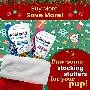 Solid Gold Healthy Dog Treats - Functional Mobility Dog Treats for Training & Joint Support - Chicken Flavor with Glucosamine Chondroitin Healthy Training Treats for Dogs - 5.2 oz
