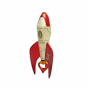 Design Toscano Retro Rocket Ship Cast Iron Bottle Opener Large