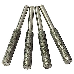 HTS 111C1-4 4 Pack 3/16" Diamond Chainsaw Sharpening Rotary Bit Set with 1/8" Shank