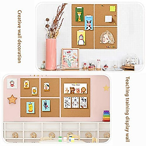 Wall decoration Cork DIY Needle Board, self-Adhesive Notice Board of Office Children's Bedroom, with 20 thumbtacks