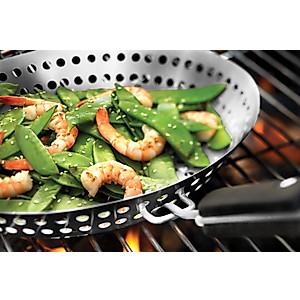 Outset Grill Skillet With Removable Handle, Stainless Steel
