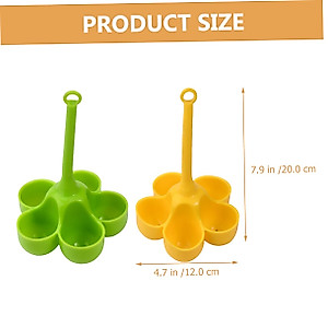 FELTECHELECTR 2 Pcs Silicone Cookers for Poached Flexible Holders for Kitchen Use Ideal for Easy Cooking and Meal Prep
