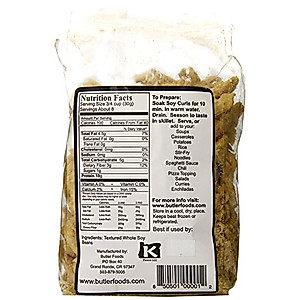 BUTLER FOODS Soy Curls, 8 OZ