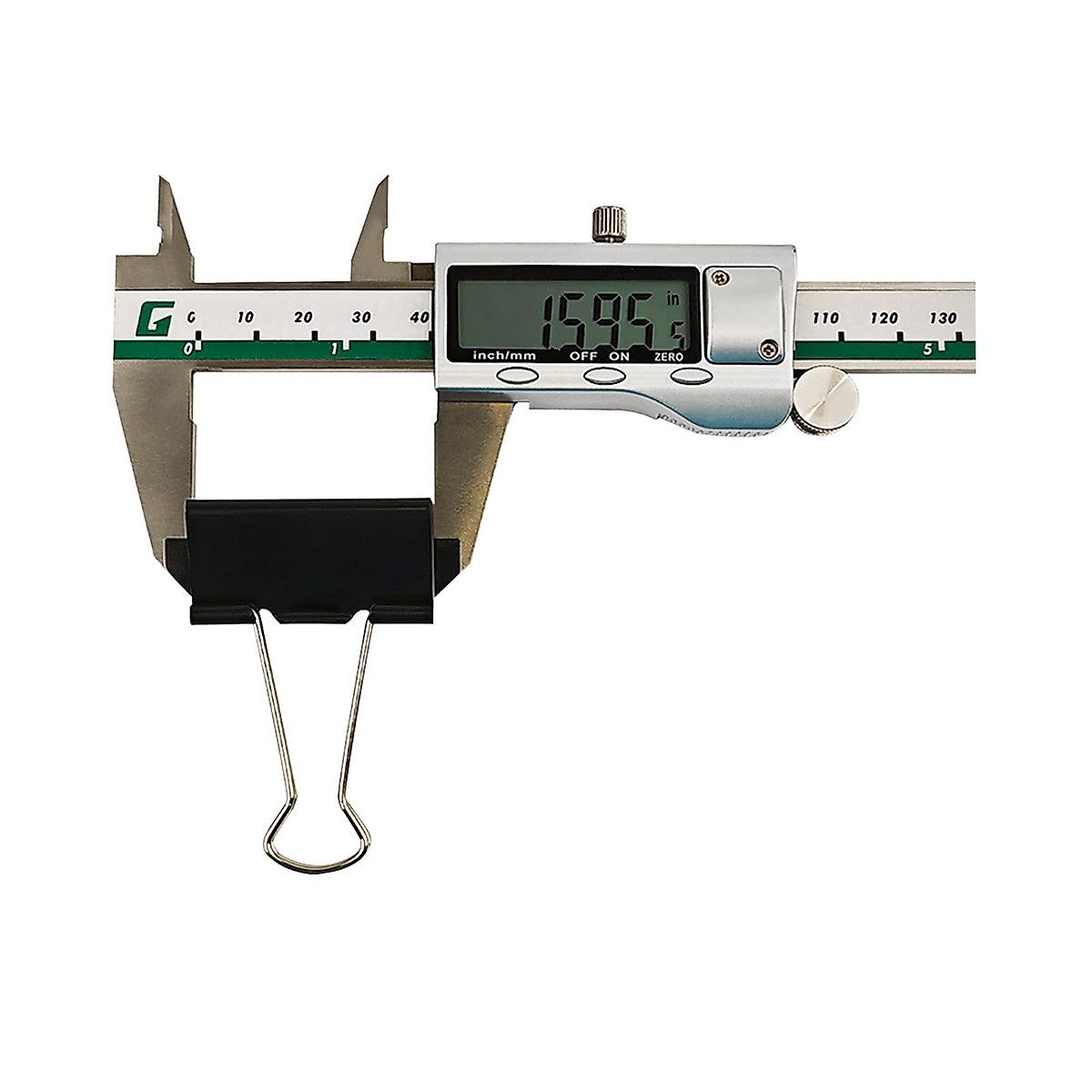 DSTELIN Large Binder Clips 1.6Inch (24 Pack), Big Paper Clamps Clips for Office Supplies, 1.6Inch/41mm Width, 0.7Inch/18mm Capacity, Black