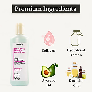 Herbacol Lisso Inteligente | Leave-in Cream | Natural Keratin Treatment | Anti-Frizz | 8.1 Fl Oz.