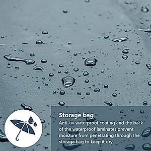 Orqihod Carry Case for Twin XL Tri-Fold Mattress, Grey Storage Bag with Two Handles and Zippers(39 x 26 x 18 Inches)