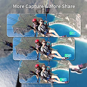 TIMNUT 4K/30fps Action Camera Waterproof - 131ft/40m Ultra HD Underwater Camera EIS, WiFi Camera 170°Wide Angle Full Sports Camera,20MP Helmet Bike Camera with 2.4G Remote Control 2 Batteries