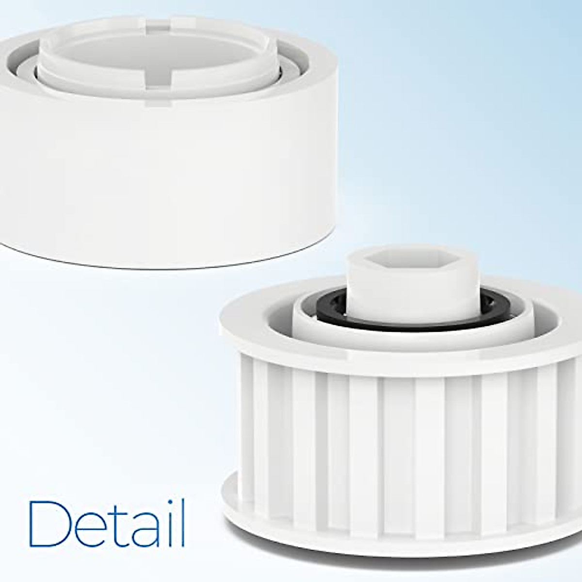 4 Pack Guide Wheels and 2 Pack Pulley Gears Replacement Parts Compatible with Maytronics Dolphin Nautilus, Nautilus CC Plus, M200, M400, M500, Premier Pool Cleaner, Part Number 3884997-R6