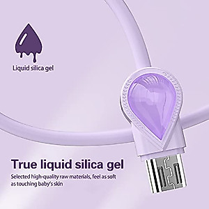 BGNTBUK Extension Cord 1m 3A Silicone Data Cable Mobile Phone Color Fast Charging Line Liquid Soft Plastic Flash Charging Cable Dc97-16782a