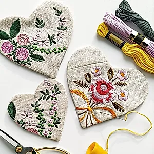 Caydo 60 by 27.5 Inch Linen Fabric, Large Size Linen Fabric Cloth for Needlework, Dressmaking, Bag, Embroidery, Tablecloths and Garments Craft