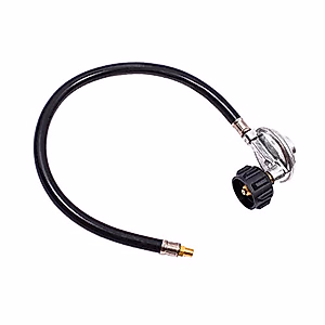 DELSbbq 21" QCC1 Hose and Regulator Kit with 1/8 NPT Male Thread Replacement Parts for Weber Propane Grills,Replacement for Weber 7503