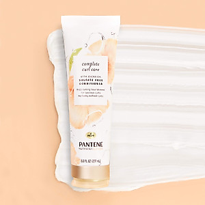 Pantene Sulfate Free Shampoo and Conditioner Plus Hair Mask Rescue Shot Treatment, with Jojoba Oil for Curly Hair, Nutrient Blends Complete Curl Care