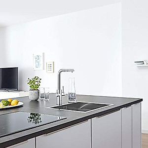 GROHE 31608002 Blue Professional Kitchen Faucet Starter Kit, Starlight Chrome