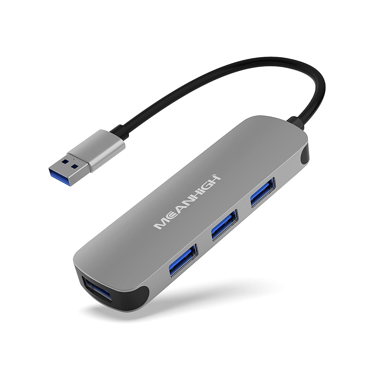 USB 3.0 Hub MEANHIGH 4 Port USB Hub for Laptop Multiport Splitter for Computer USB Port Expander for MacBook pro iMac HP,Dell, Asus, PC, Flash Drive, Mobile HDD