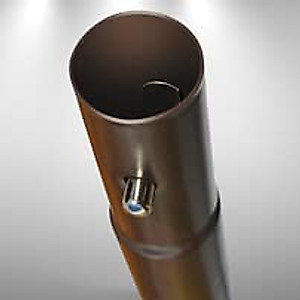 YardGrow Replacement Umbrella Lower Pole for Patio Umbrella, with Bullet Buckle (45.6''L, with bullet buckle) (Brown-45.6''L, with bullet buckle)