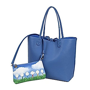 Sydney Love Sport Teed Off Reversible Tote & Wristlet Set, Golf Green Multi