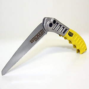 Wicked Tree Gear WTG-007 Wicked Tough Folding Utility/Bone Saw, Yellow, 7" Blade