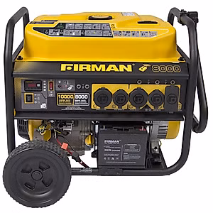 Firman P08003 Portable Generator, 7125/10000-Watt, Remote Start, 12 Hour Run Time - Quantity 1