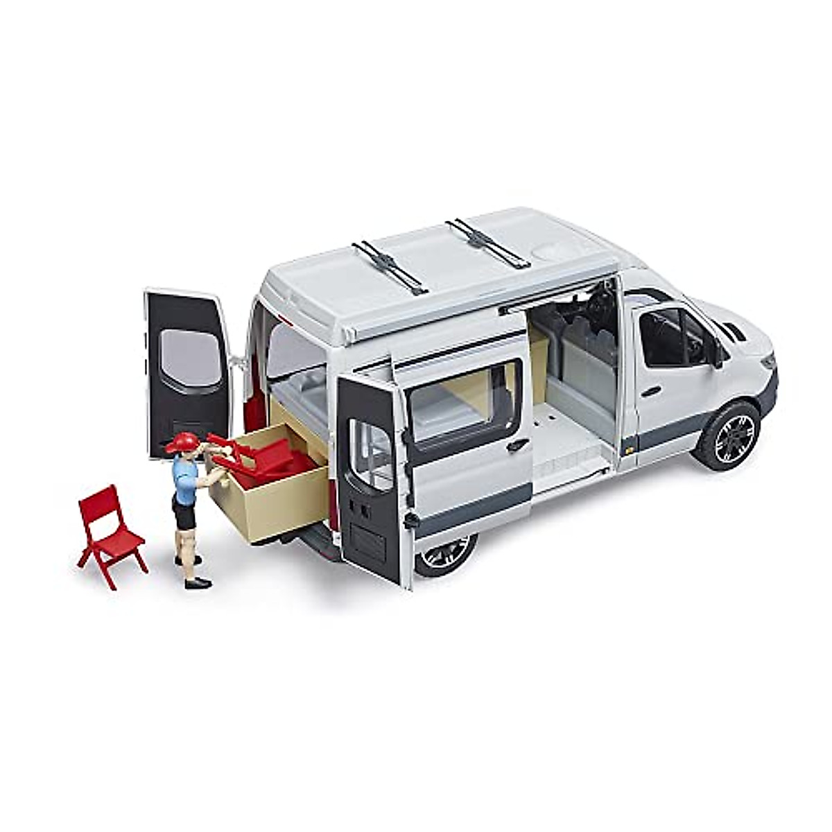 Bruder 02672 MB Sprinter Camper with Driver Figure, 1:16 Scale