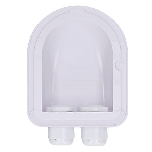 Solar Entry Housing, UV Resistance Cable Entry Gland Box Waterproof for Caravan (White)