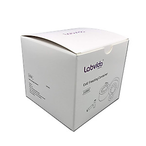 Labvida -1℃(-33.8℉) Cell Freezing Container for 2ml Cryogenic Vials, 12 Places, Cross-Linked Polyethylene Foam with a Solid State Core, LVZ001