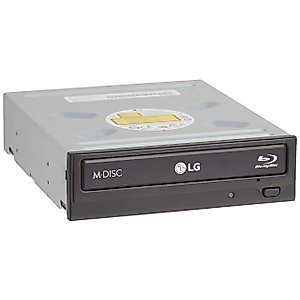 LG Electronics WH16NS40 16X Blu-ray/DVD/CD Multi compatible Internal SATA Rewriter Drive, BDXL, M-DISC Support, Black