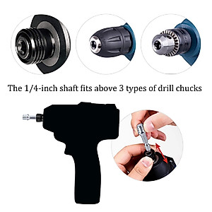 Kichwit 4 Inch Drill Power Brush Tile Scrubber Scouring Pads Cleaning Kit, Includes Attachment, Heavy Duty Household Cleaning Tool (Drill NOT Included)