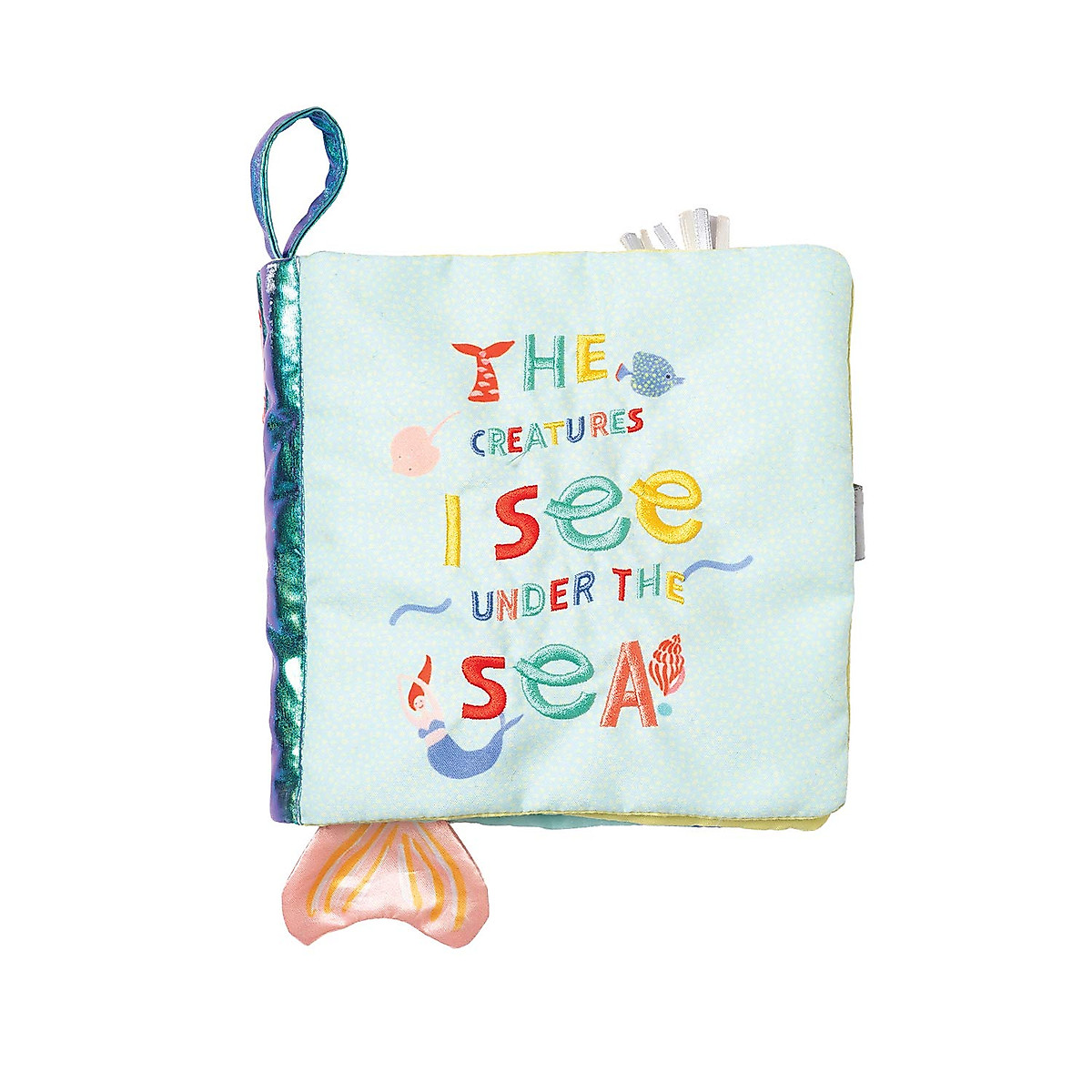 Manhattan Toy Under The Sea Soft Baby Activity Book with Squeaker Fish