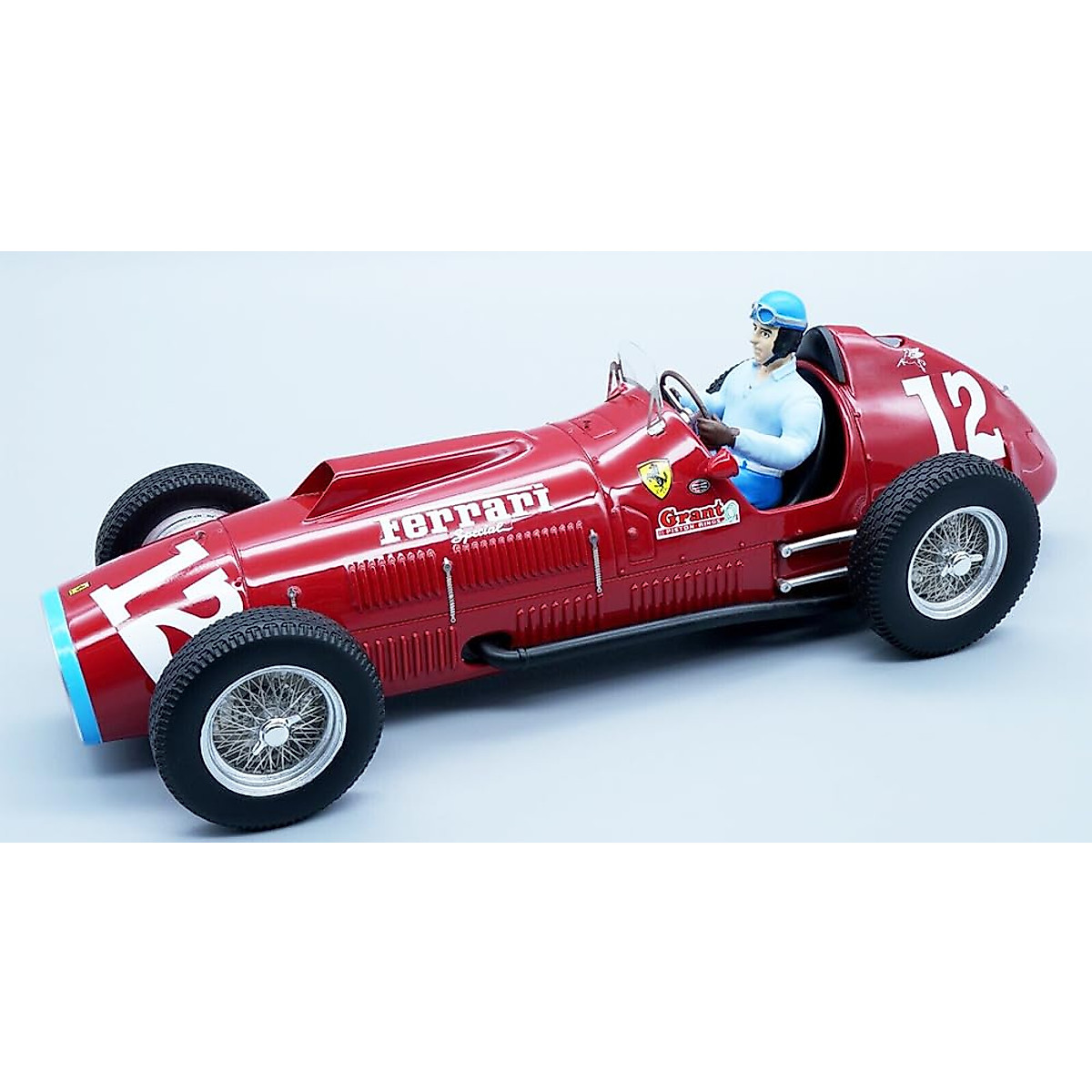 375 F1#12 Alberto Ascari Indianapolis 500 (1952) with Driver Figure Mythos Series Limited Edition to 100 Pieces Worldwide 1/18 Model Car by Tecnomodel TMD18-193B