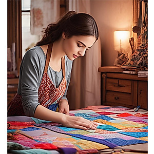 iNee Bright Solid Fat Quarters Quilting Fabric Bundles, 18 x 22 inches,(Bright Solids)