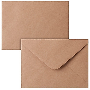 Mr. Pen- Kraft Envelopes, 39 Pack, 5 x 7 Inch, A7 Envelopes, Brown Envelopes, Card Envelopes, Kraft Paper Envelopes, Invitation Envelopes, Postcard Envelopes