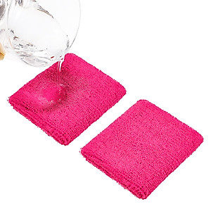 WILLBOND 6 Pack Wrist Sweatbands Paris Sports Competitions Wrist Bands Absorbent Sweatbands for International Sports Party Tennis Football Basketball Running Working(Neon Pink, Neon Green, Sky Blue)