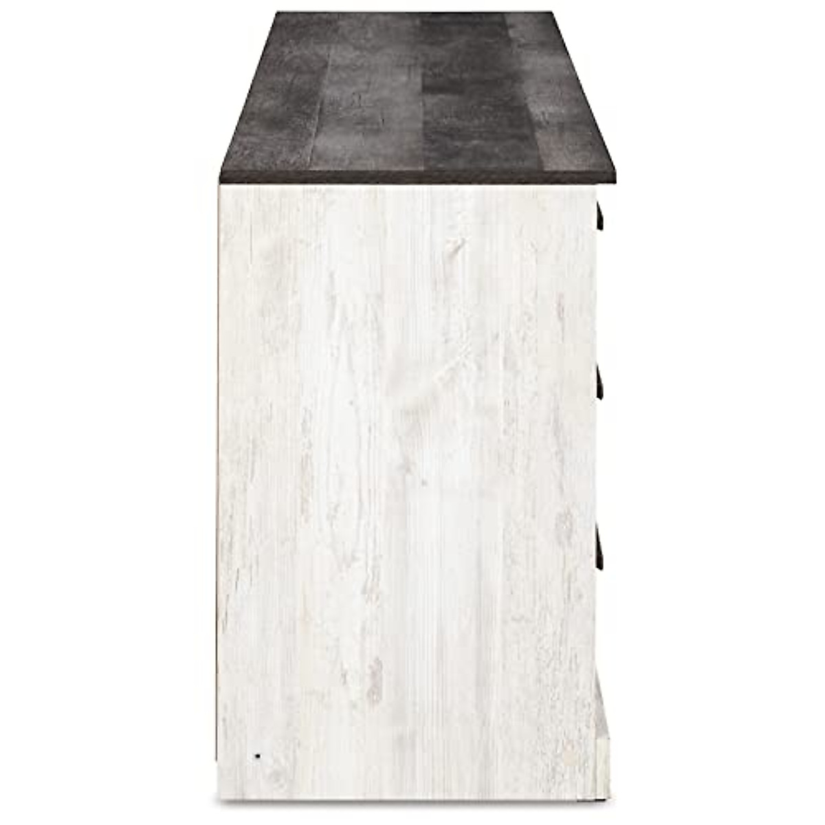 Signature Design by Ashley Shawburn 6 Drawer Dresser, Whitewash & Gray